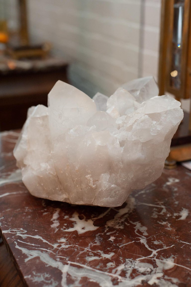 CONTEMPORARY MASSIVE ROCK CRYSTAL POINT CLUSTER – MAISON NURITA